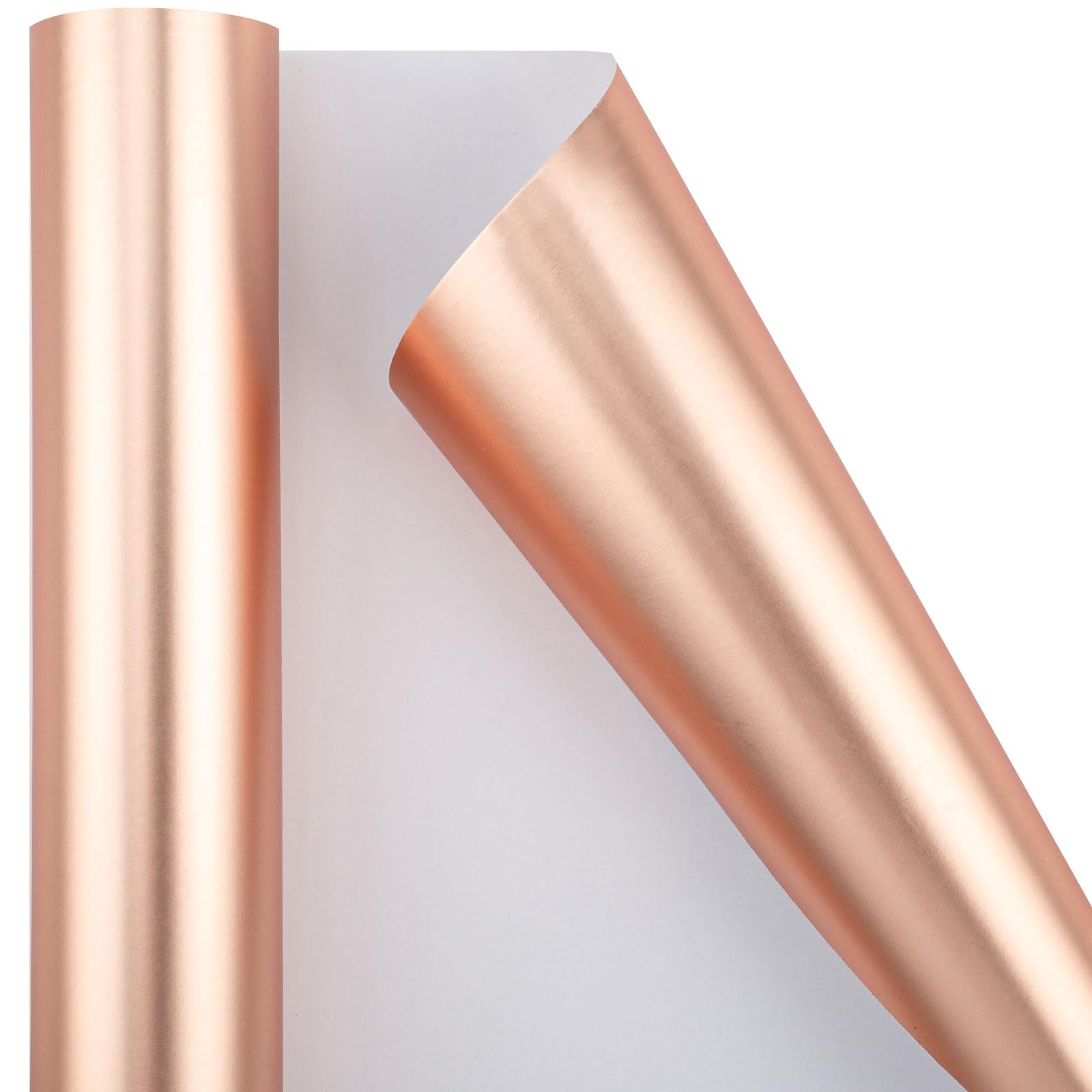Retrify Matte Rose Gold Wrapping Paper Roll, 30 Inches x 32.8 Feet ...