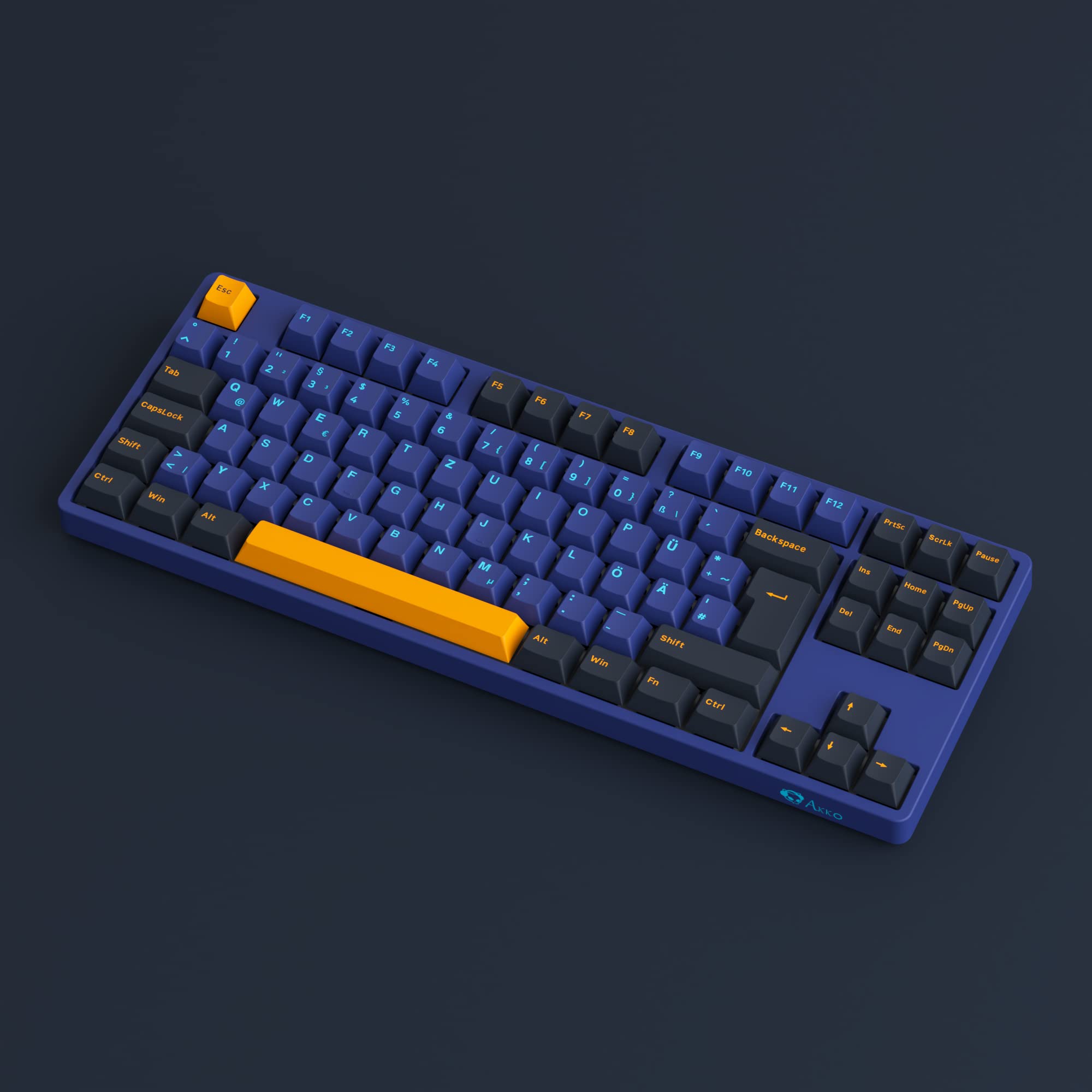 Mua Akko 5087B Plus RGB Mechanical Gaming Keyboard, ISO DE Layout, 3 Modes (BT5.0/2.4Ghz/Type C ...