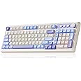Amazon.com: AULA 99 Key Keyboard, Tri-Mode Bluetooth/2.4GHz/USB-C Cute Creamy Gaming Keyboard ...