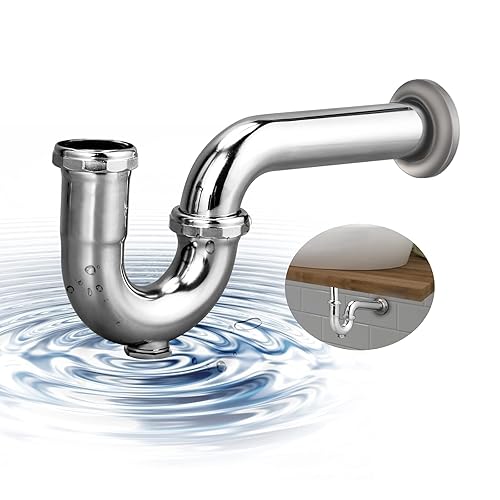 ZM Brass P-Trap Pipe with Clean Out Basin Sink Waste Kit with Reducing ...
