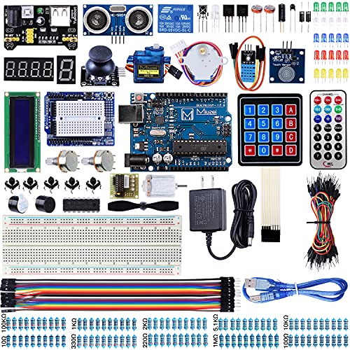 Miuzei UNO R3 Starter Kit for Arduino Projects with UNO R3 Board ...