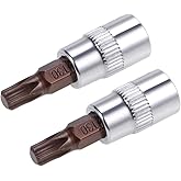 Amazon.com: uxcell 2pcs 1/4" Drive x T30 Torx Bit Socket, S2 Steel Bits CR-V Sockets 1.5" Length ...