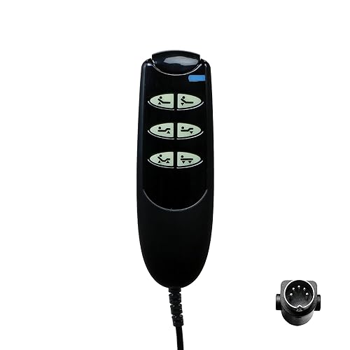 6 Button 5 Pin Remote Hand Control Handset for Electric Hospital Beds ...