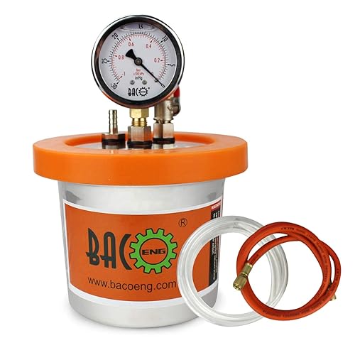 BACOENG 1.2 QT Resin Trap Vacuum Chamber, Stainless Steel Vacuum ...