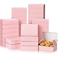 Amazon.com: FillTouch 36 Pcs Pink Boxes for Bakery Cookie Candy Biscuit ...