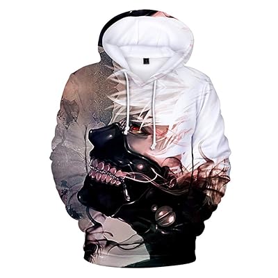 Buy YOYOSHome Anime Tokyo Ghoul Cosplay Kaneki Ken Hoodie Jacket ...