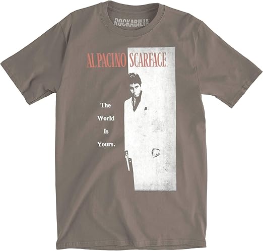 Amazon.com: Scarface Men's Poster Slim Fit T-Shirt Smoke: Clothing
