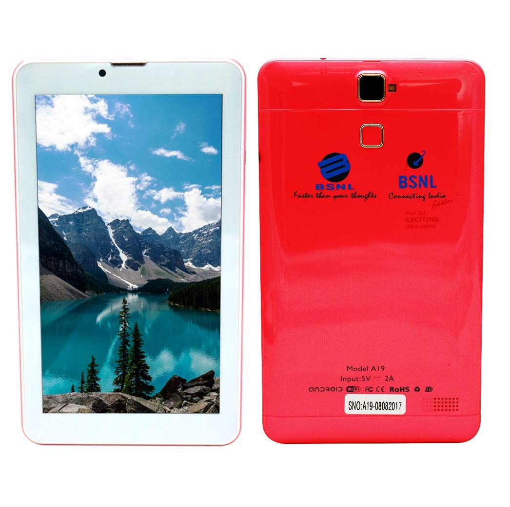 BSNL A19 Dual SIM Tablet - 7 Inch, 8GB, 2GB RAM, 4G LTE, Pink price in ...