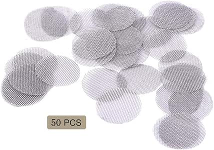 Amazon.com: TMKEFFC Smoke Gun Filter Screens 50 PCS Set Metal 0.78 ...