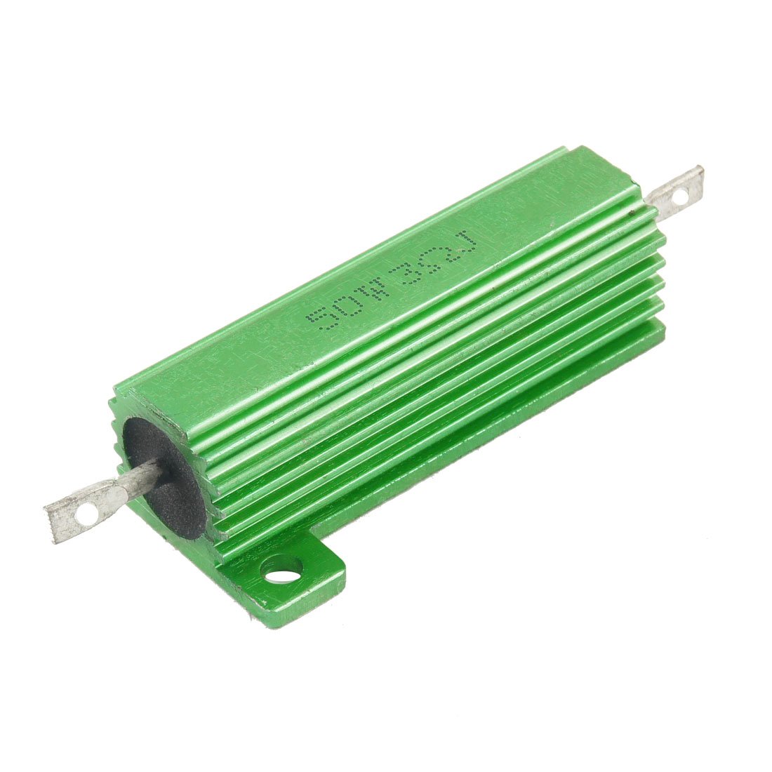 uxcell 50 Watt 3 Ohm 5% Green Aluminum Shell Wire Wound Resistor ...