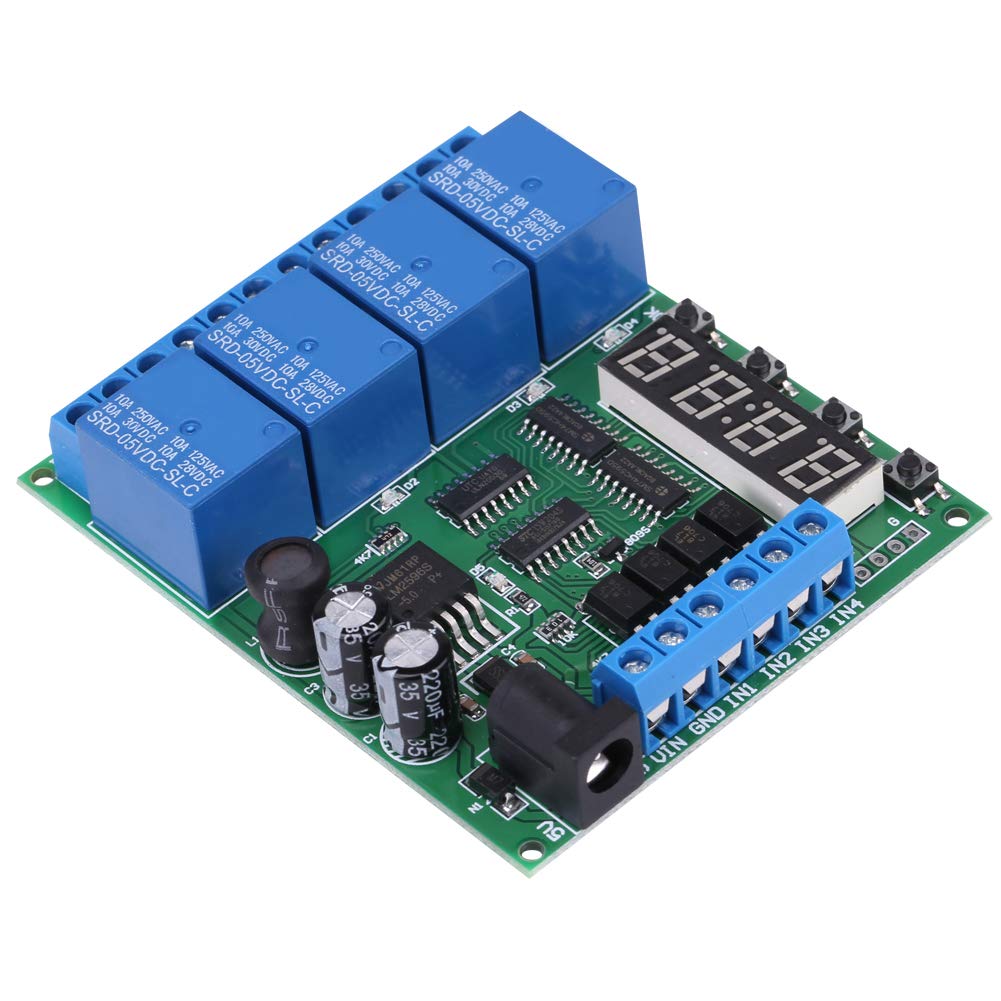 4-channel Multifunction Delay Time Relay Switch Module 3 Modes Timer ...
