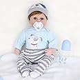 Amazon.com: ENADOLL Reborn Baby Doll Realistic Silicone Vinyl Baby Blue ...