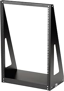Amazon.com: StarTech.com 16U Open Frame Network Rack - 19" 2 Post Free Standing Desktop Rack for ...