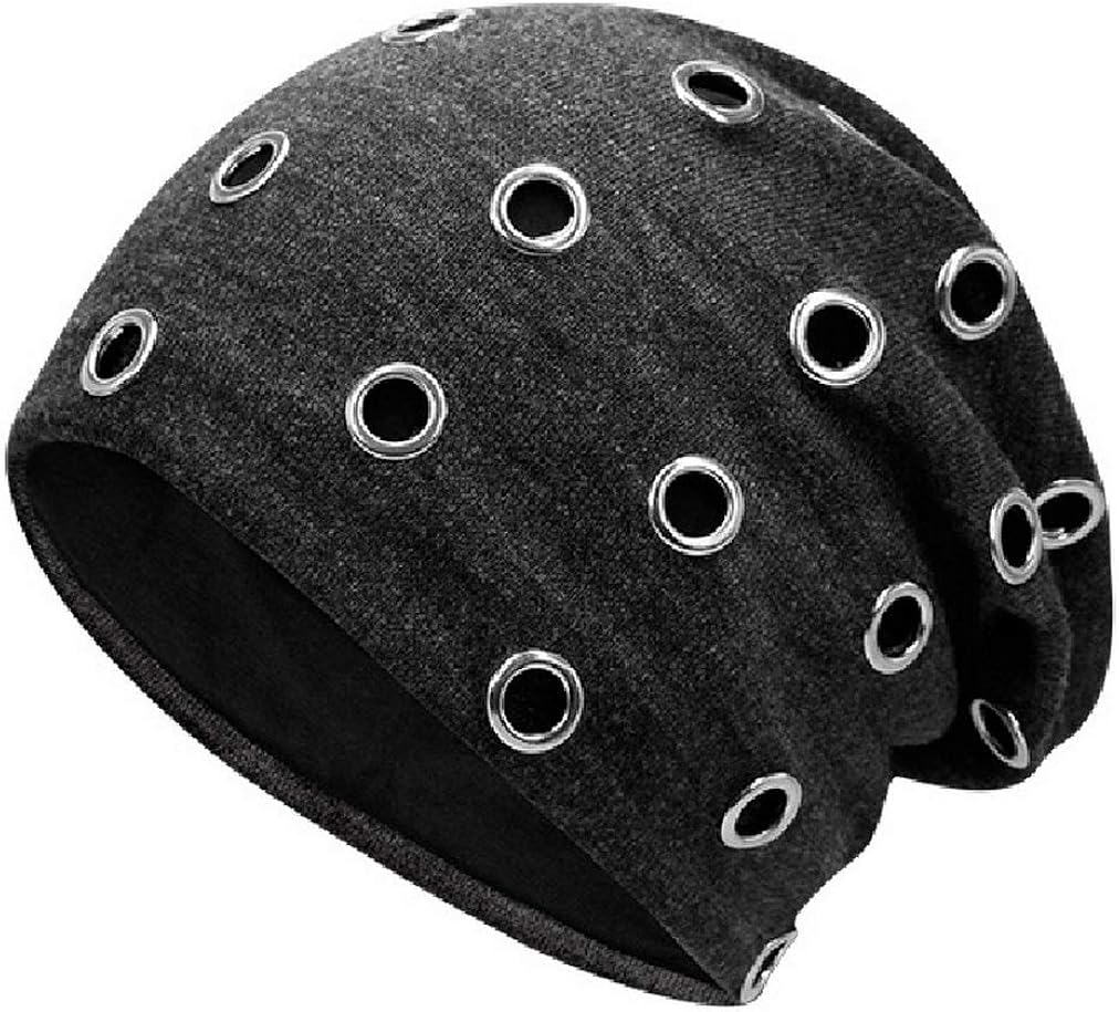 COMVIP Style Punk Bonnet Unisexe Chaud Automne Hiver Turban Cercle Hip ...
