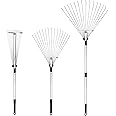 Amazon.com : Buyplus Adjustable Garden Leaf Rake - 24 to 63 Inch ...