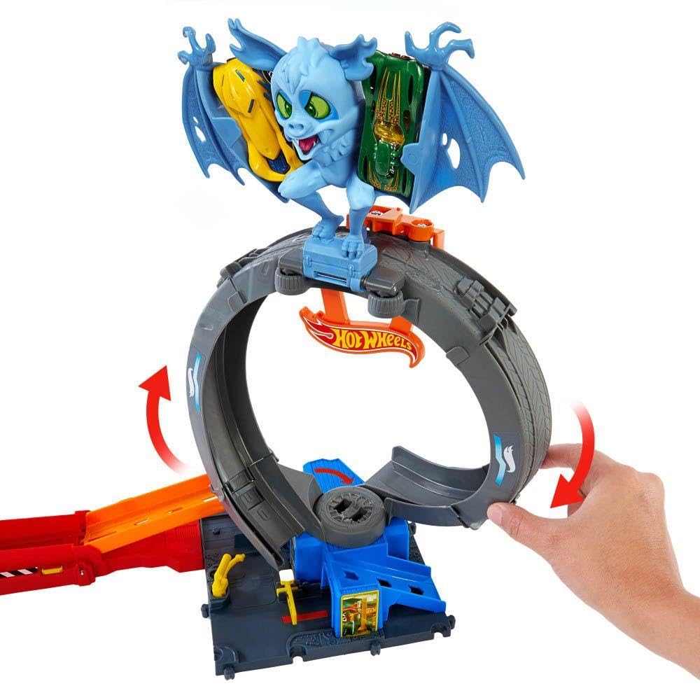 Mua Hot Wheels City Toy Car Track Set, Bat Loop Attack with Adjustable ...