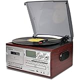 Amazon.com: MUSITREND Record Player 9 in 1 3 Speed Bluetooth Vintage ...