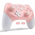 Amazon.com: ROTOMOON Upgraded Pink Wireless Controller Compatible with ...