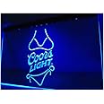 Amazon.com: Coors Light Beer Bikini Bar Pub LED Neon Sign Man Cave A119 ...