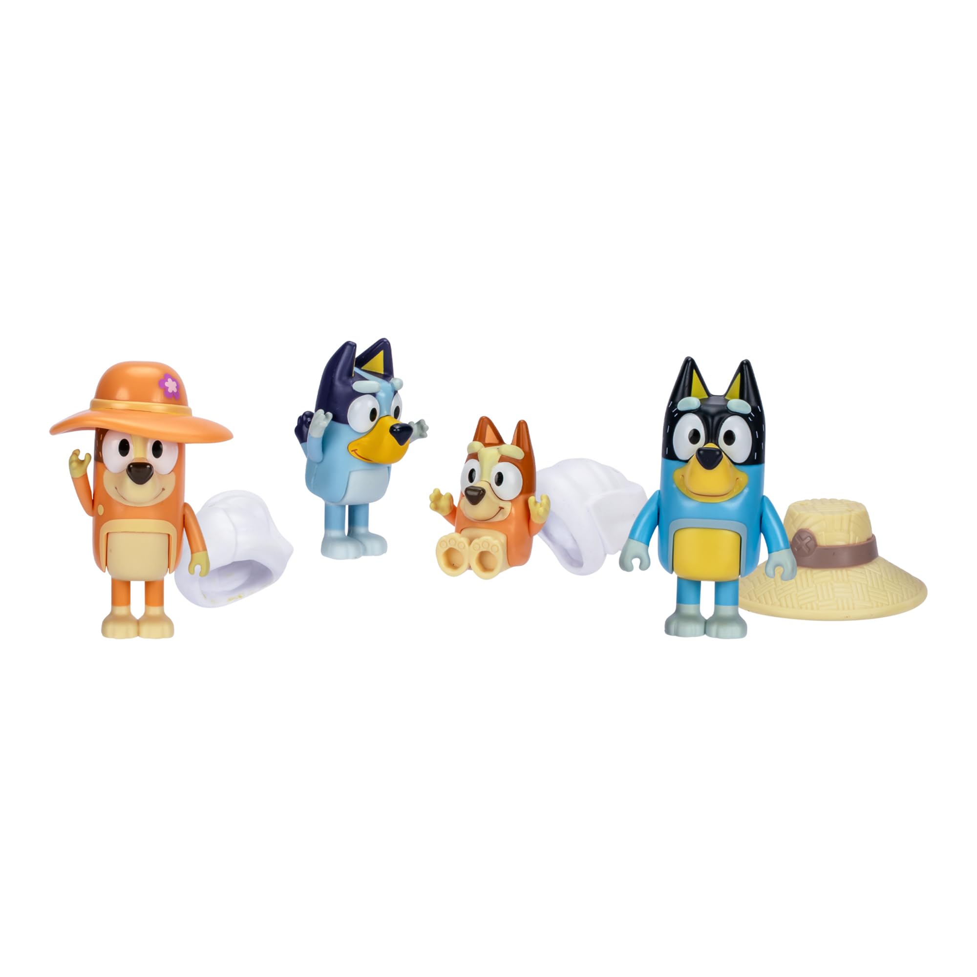 Mua Bluey Figure 4-Packs, Family Trip, 2.5 Inch Poseable Figures of ...