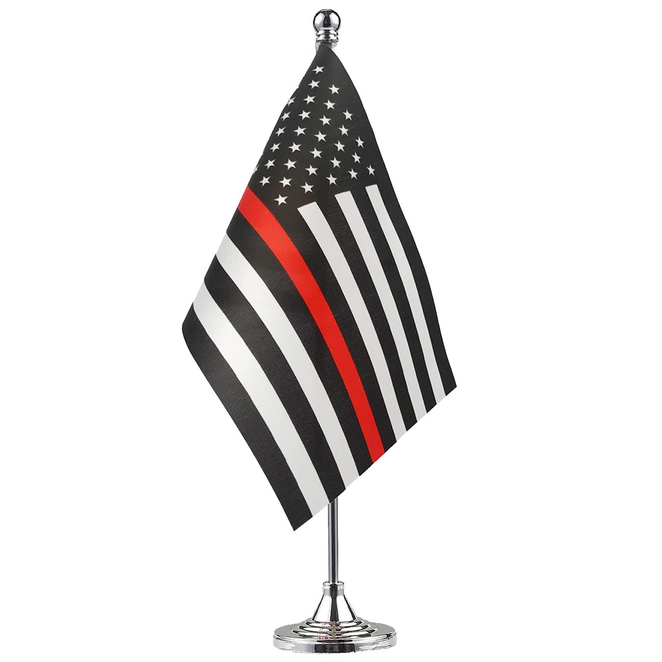 GentleGirl.USA Thin Red Line American Firefighter Table Flag, stick ...