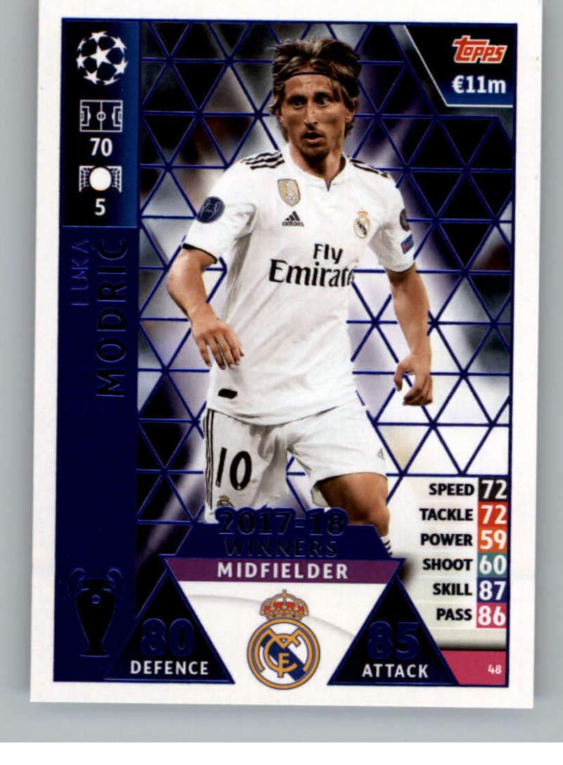 Mua 2018-19 Topps UEFA Champions League Match Attax #48 Luka Modric 17 ...