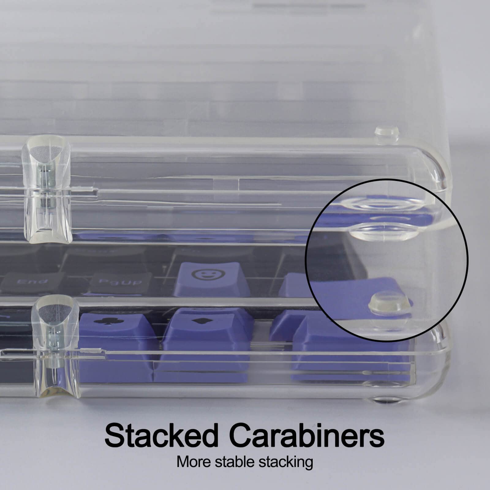 Mua Keycaps Storage Box ABS Material Transparent Magnetic Opening ...