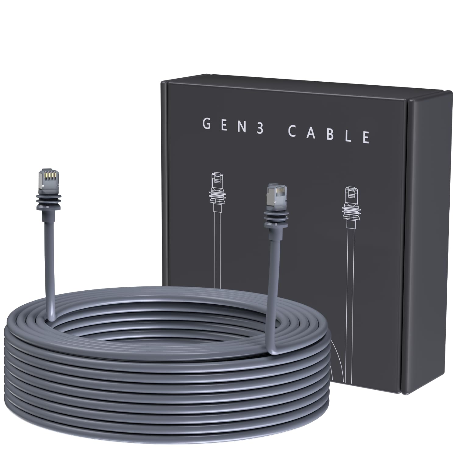 Zinweyton Starlink Cable Gen3 100FT/30M for Starlink Gen 3 Standard Kit ...