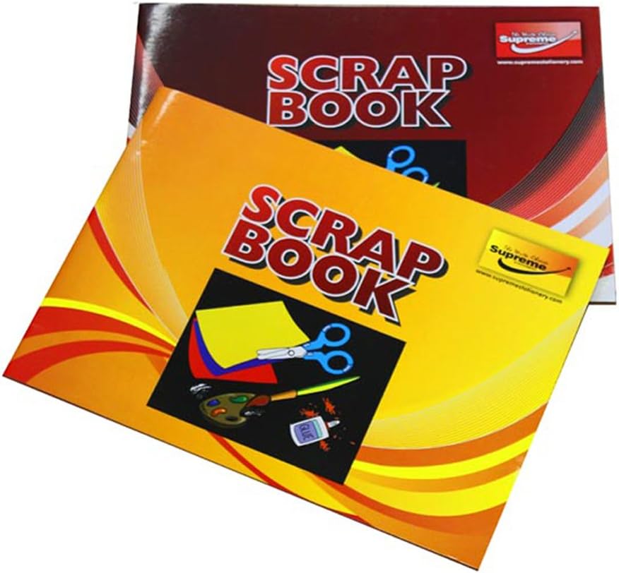 A3 Scrapbook 64 Pages Coloured Sheets Sketch Book - 32 Sheets: Amazon ...