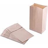 Amazon.com: Extra Small Brown Paper Bags 3 x 2 x 6" party favors, Paper ...