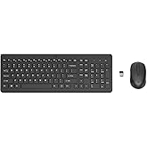 Amazon.com: HP Wireless Keyboard and Mouse Combo, 2.4 GHz Wireless ...