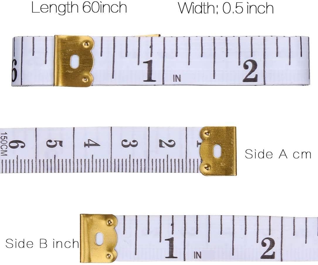 6PCS Soft Tape Measures,Double-Scale 60-Inch/150cm Soft Tape Measure ...