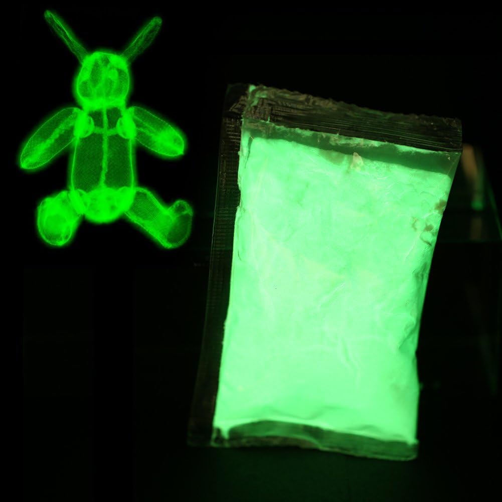 100g Fluorescent Powder, Fluorescent Resin Pigment Glow in the Dark ...