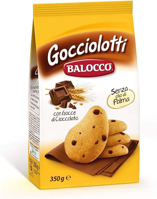 3X Balocco Gocciolotti Biscotti con gocce di Cioccolato Cookies with ...