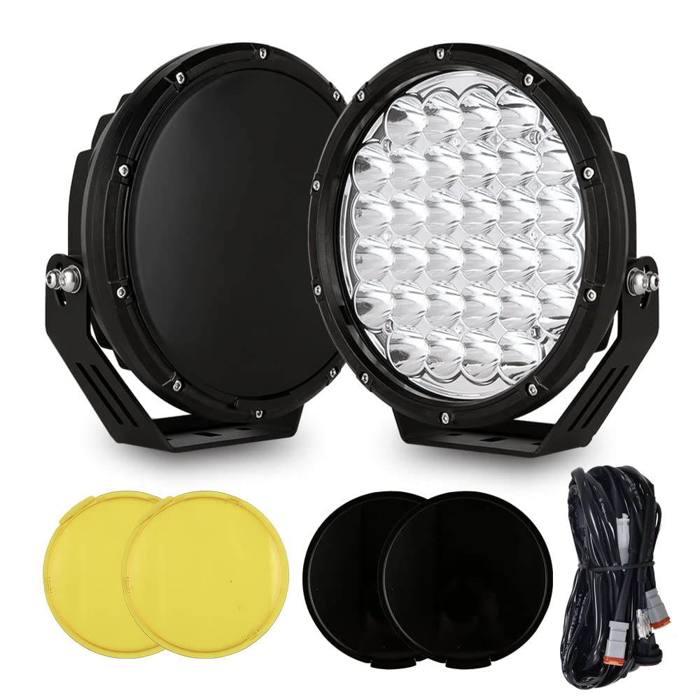 Mua BIGLION.X 9 Inch Round LED Offroad Lights Pair 320W Amber Driving ...