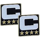 Amazon.com: 2Pcs Captain C Patch, Embroidered Iron-On Patch for Jersey ...