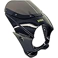 Amazon.com: Emgo Venom Mini Cafe Black Fairing Windshield 5.75 ...