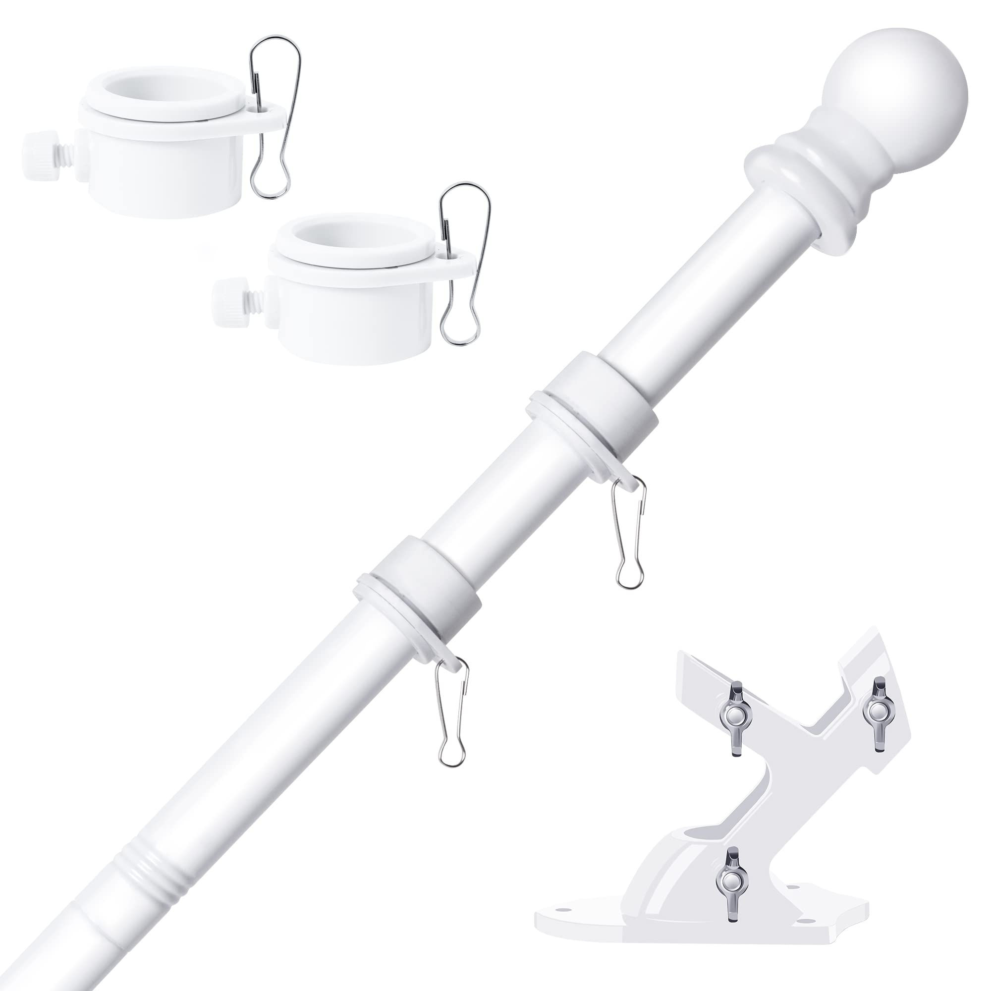 RSOTC Flag Pole for Truck 5FT Flagpole Kit American Flag with Pole ...