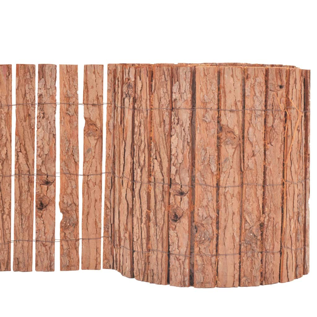Buy vidaXL Garden Fence Bark 1000x30cm Outdoor Lawn Screen Border ...