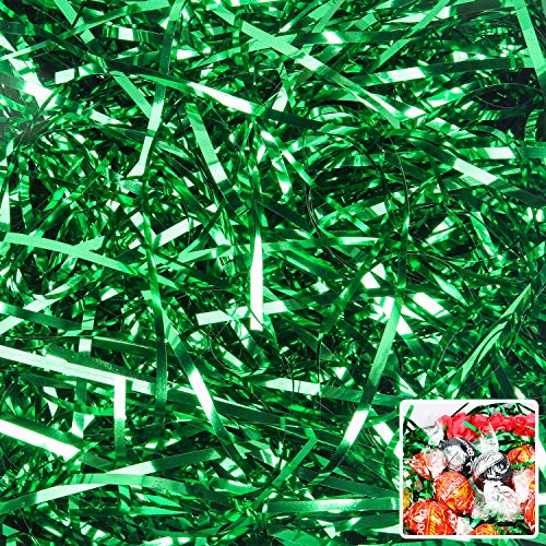 Green Crinkle Cut Paper Shred Filler Gift Filler 1 LB for Gift Wrapping ...