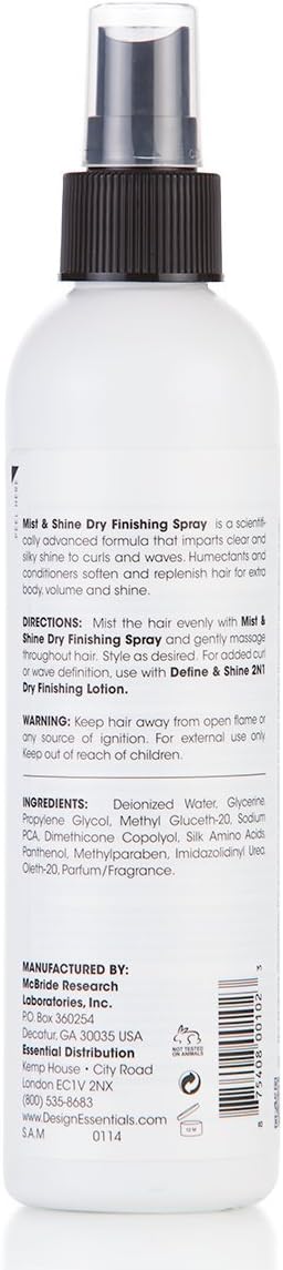 Design Essentials Mist & Shine Dry Finishing Mist for Extra Body ...
