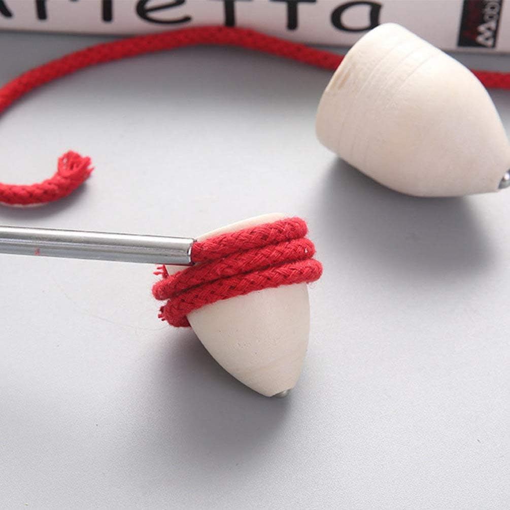 VORCOOL 4 Sets Authentic Spinning Tops Wooden Tops with String Mexican ...
