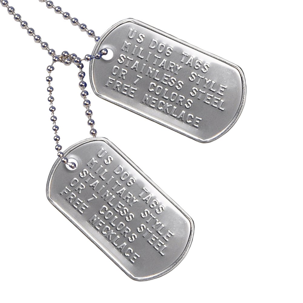 GoTags Personalized Military Dog Tags Custom US Military ID Tag 