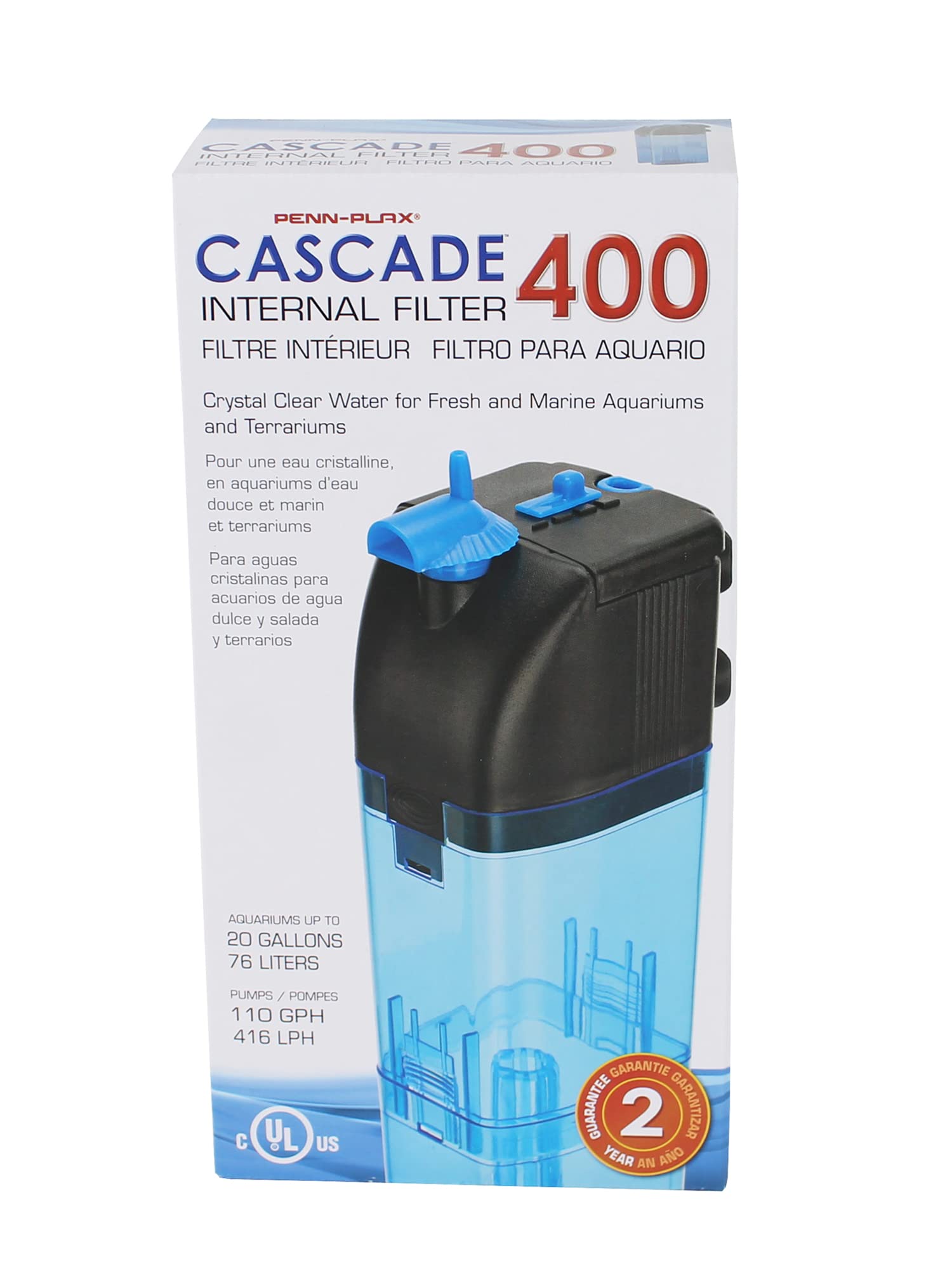 Mua Penn Plax Cascade 400 Submersible Aquarium Filter Cleans Up to 20 ...