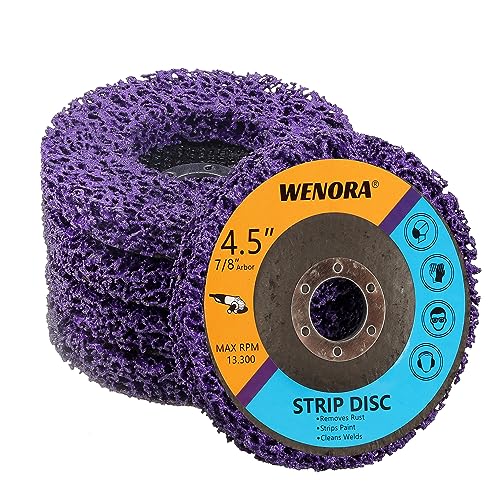 WENORA 5 Pack Strip Discs Stripping Wheel for Angle Grinder, 4-1/2" x 7 ...