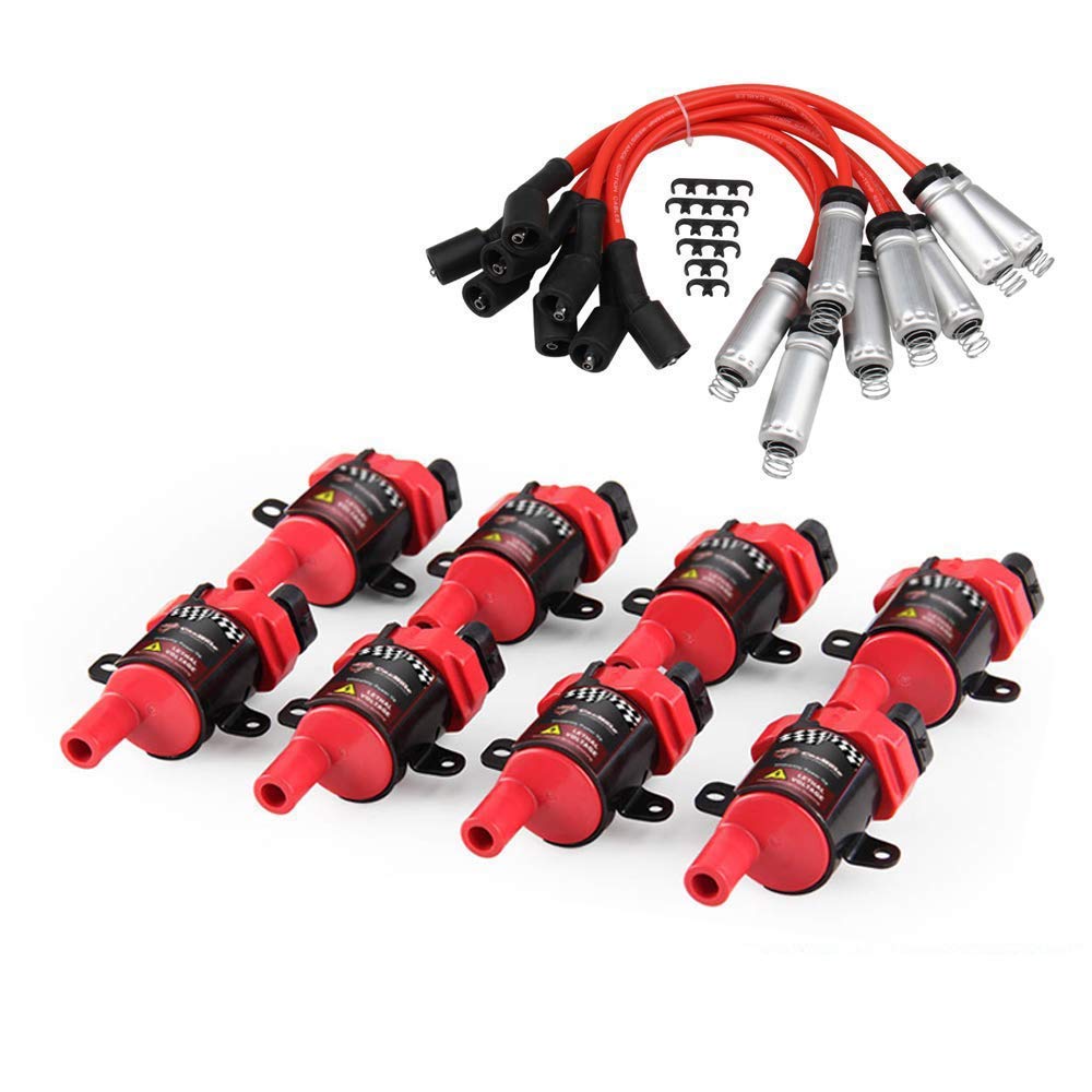 Mua D585 Ignition Coils+748UU Spark Plug Pack Fit For V8 Chevy ...