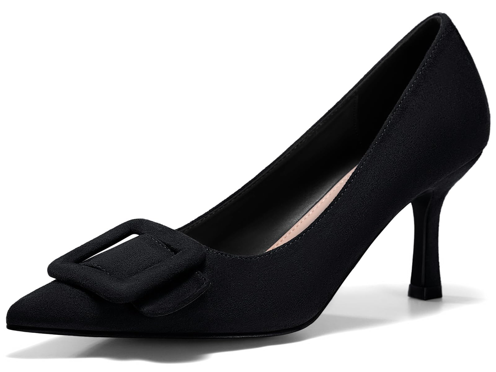 Coutgo Women's Pointed Toe Pumps Stiletto High Heels Slip on Elegant ...