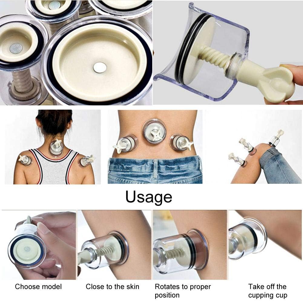 8pcs Household Acupoint Massage Cupping Cups Hand Twisting Rotational ...