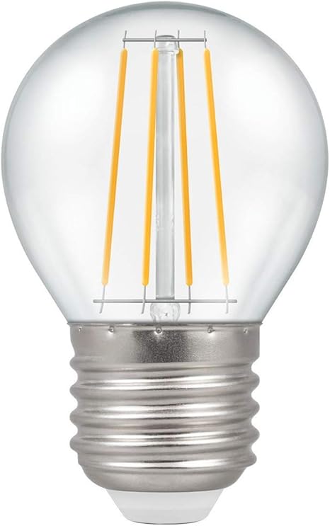 Crompton LED Dimmable Filament Golf Ball Light Bulb Clear 5W E27 ES ...