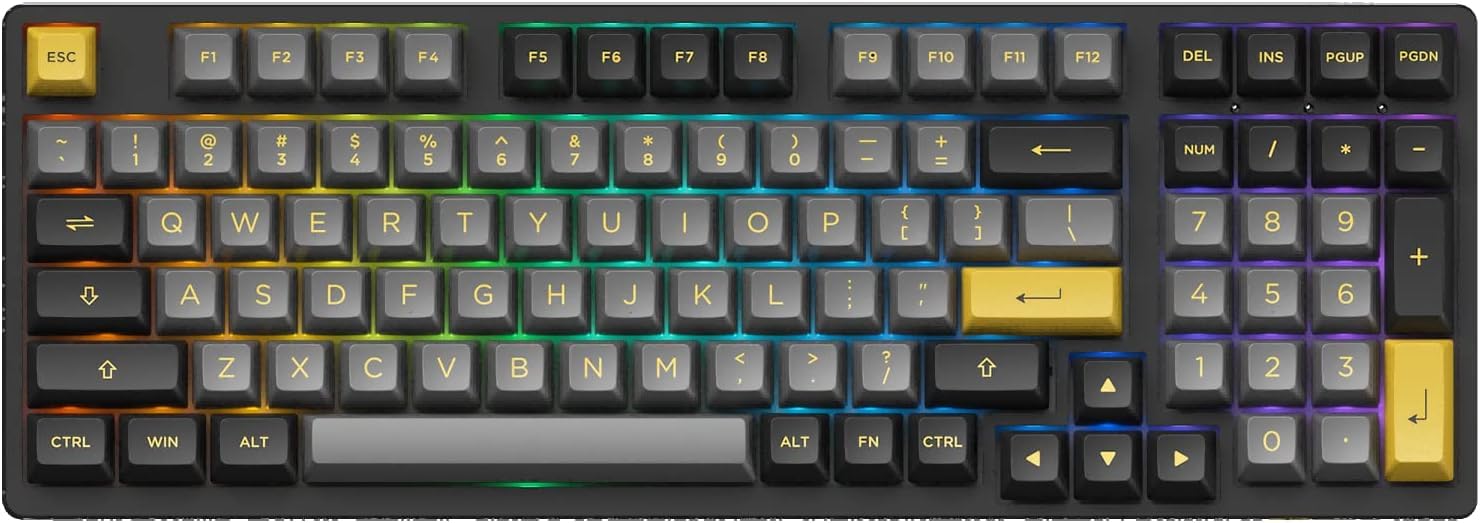 Mua 3098B Hot-swappable Mechanical Keyboard with RGB Backlight, PBT ...